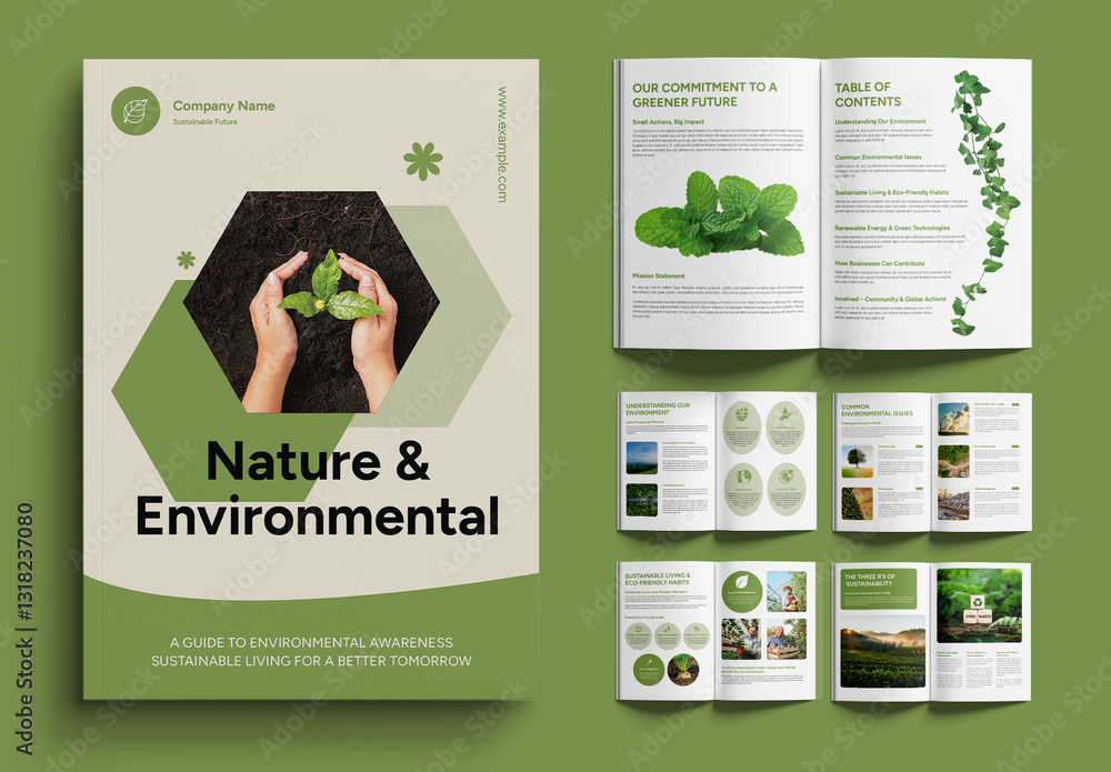 Stockmallen Nature And Environmental Awareness Brochure | Adobe Stock