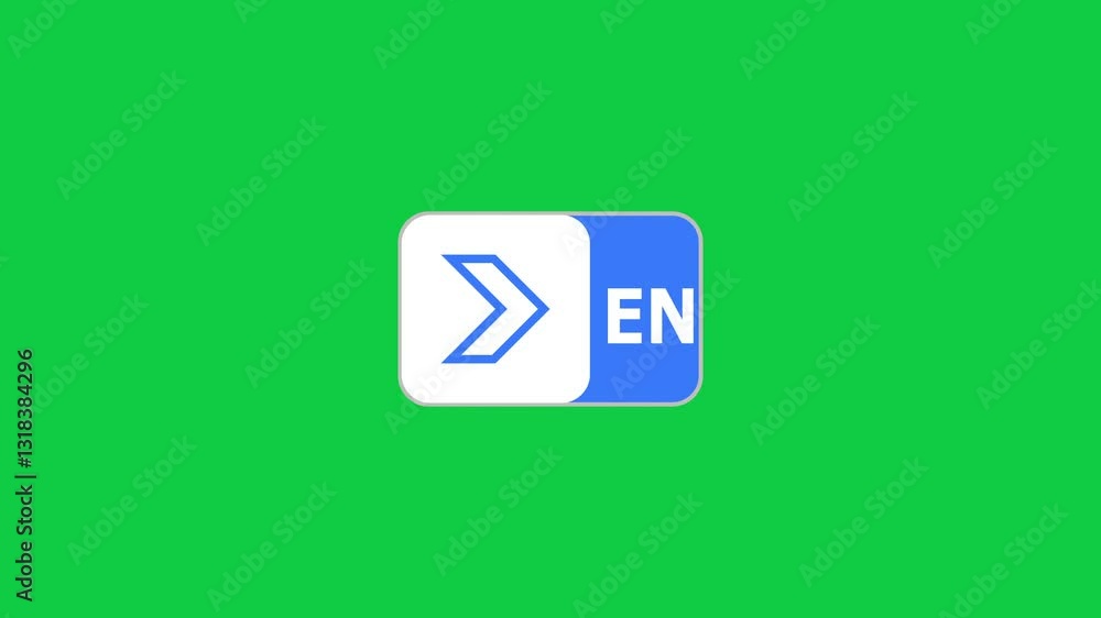 Green screen animation of Enroll push button with pointer, simple animation of cursor icon ...