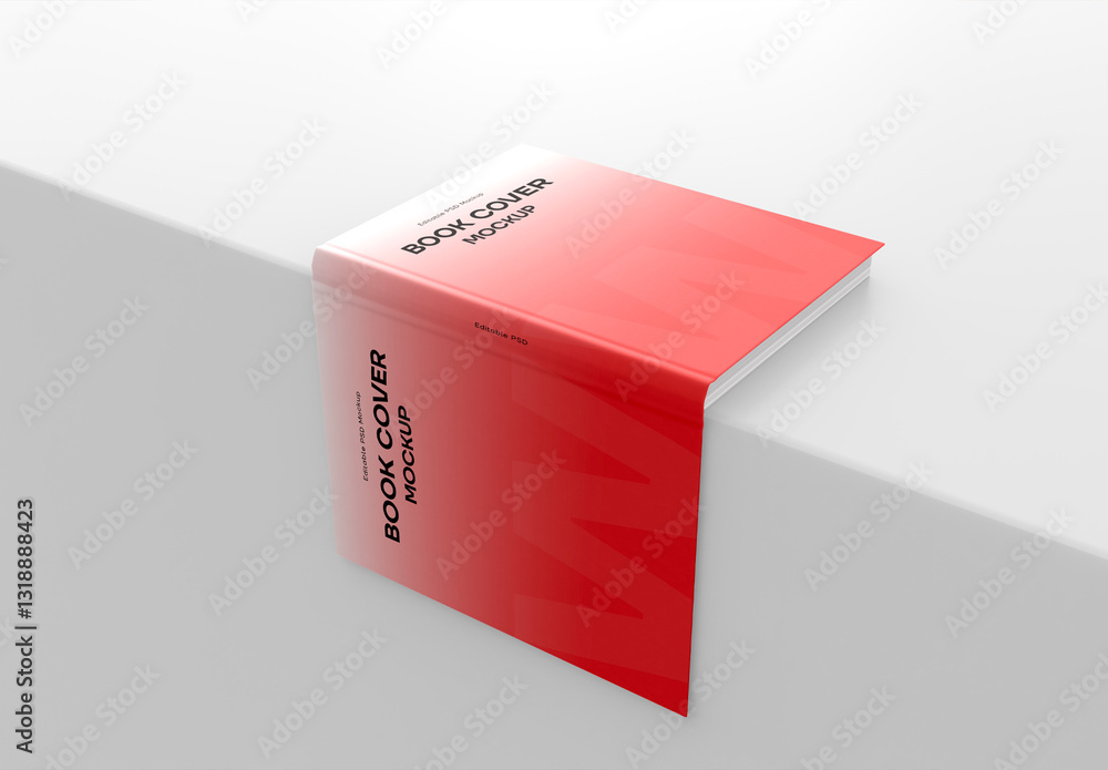 Vertical Bifold Book Cover Mockup Stock Template | Adobe Stock