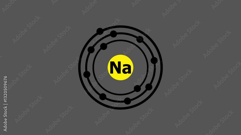 The atomic number pattern of sodium.Sodium atomic structure has atomic ...