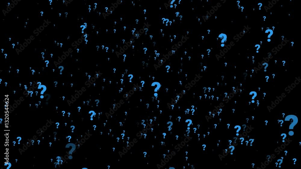 question mark animation pop up question mark flat. Green screen alpha ...