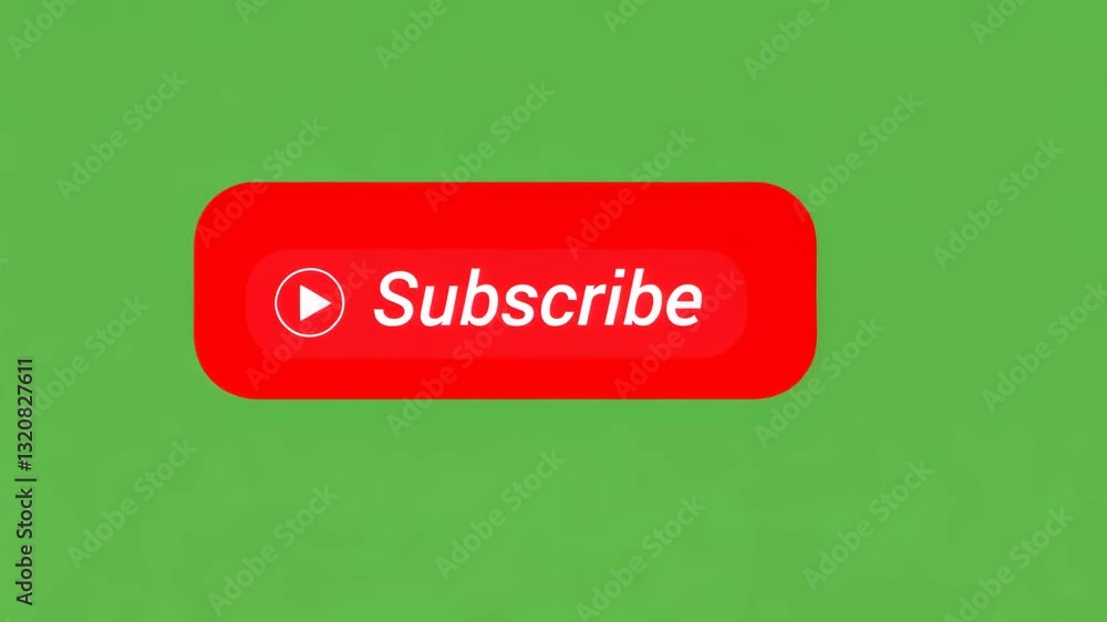 YouTube Subscribe Button Animation with Green Screen Background ...