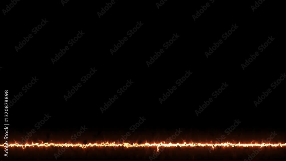 Fire light Straight neon lazer frame loop animated background. Burning ...