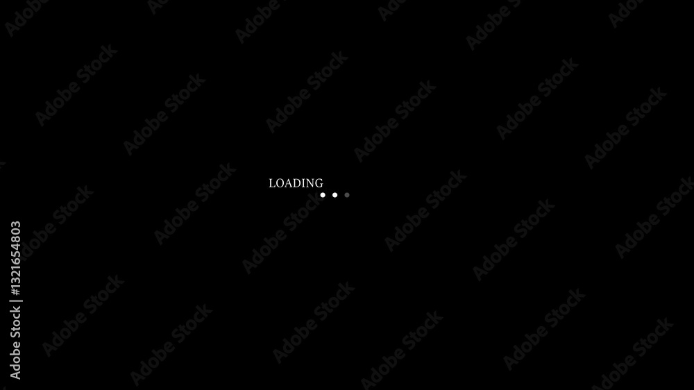 Loading dots on transparent background with alpha channel. Loading is ...