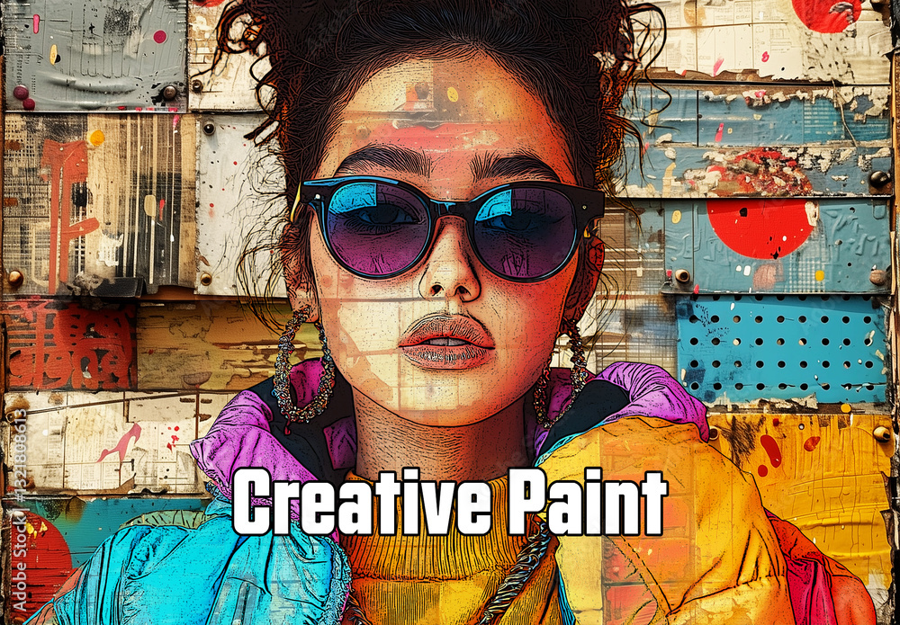 Creative Paint Effect Stock Template | Adobe Stock