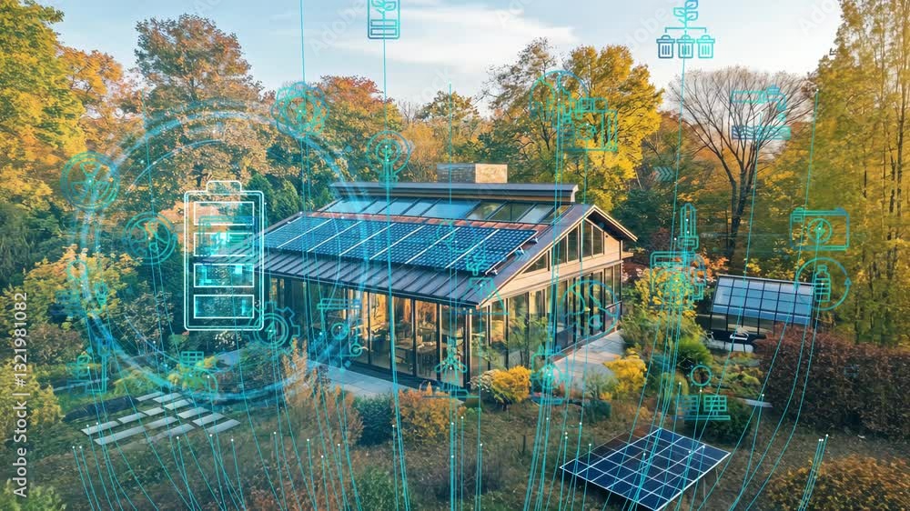 Smart Eco rooftop passive AI solar Save the planet earth in Net zero ...