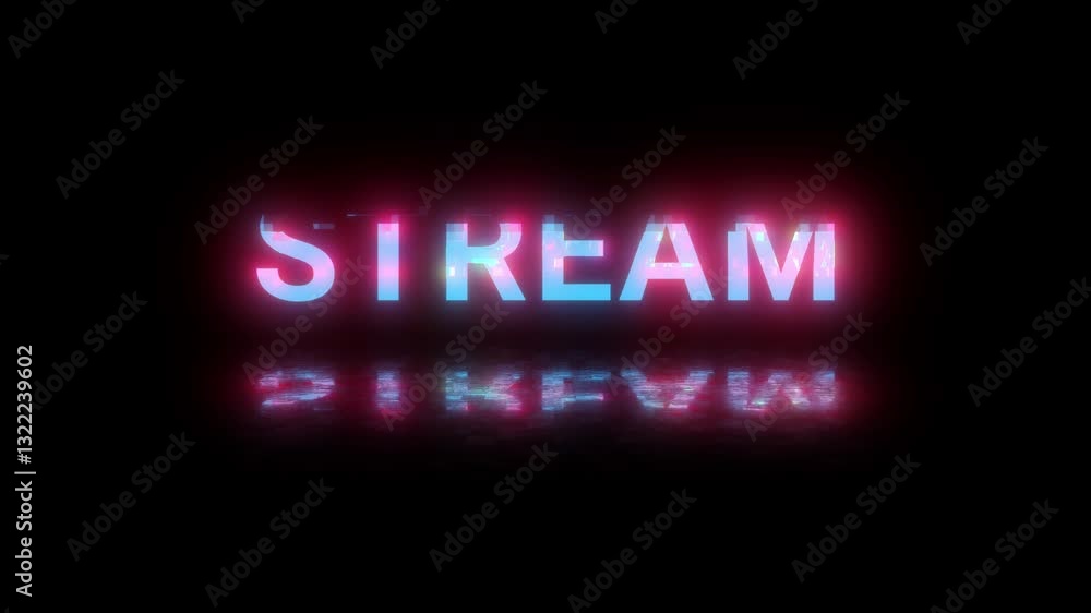 Stream Starting Soon Text Animation. Mosaic Effect. Transparent ...