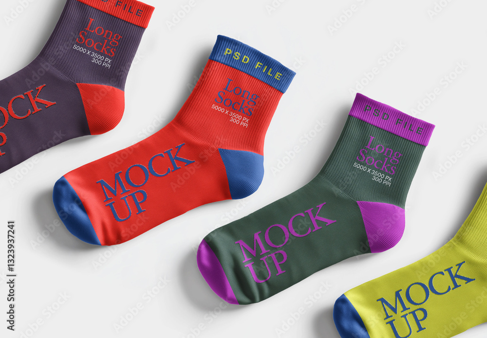 Socks Mockup Stock Template | Adobe Stock