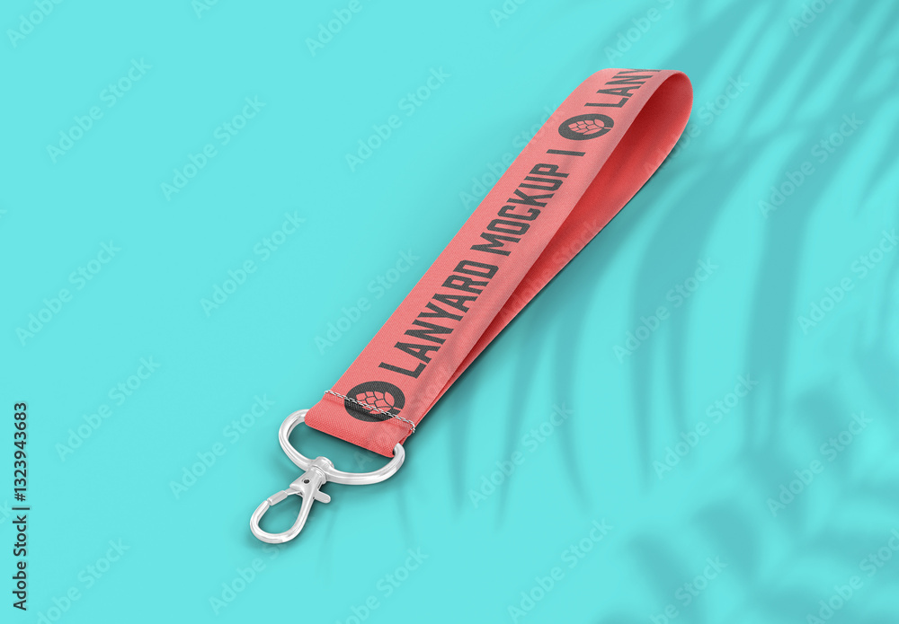Short Lanyard Mockup Stock Template | Adobe Stock