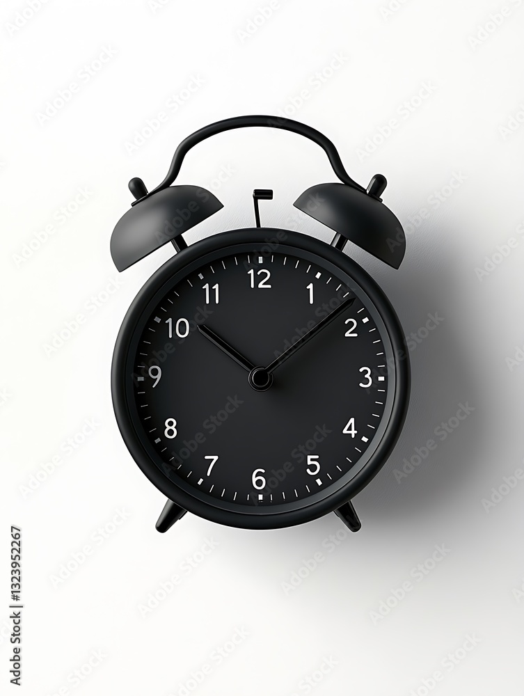 Poster Black Alarm Clock Time Management Concept – Wall Art | UkPosters