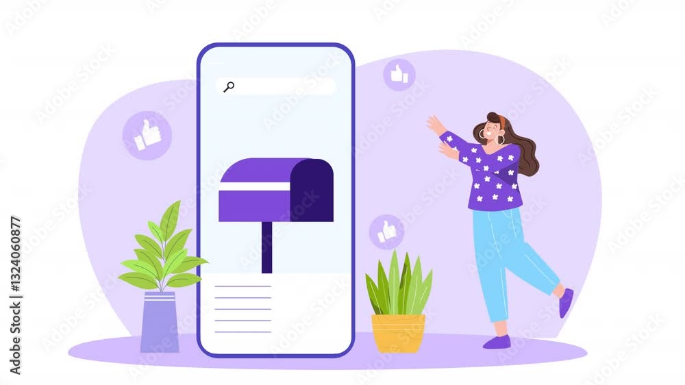 flat vector design animation scene illustrates the creation ...