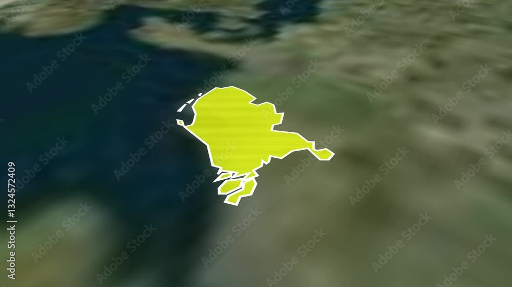 Netherlands map animation with highlighted border color, 3d Animated ...