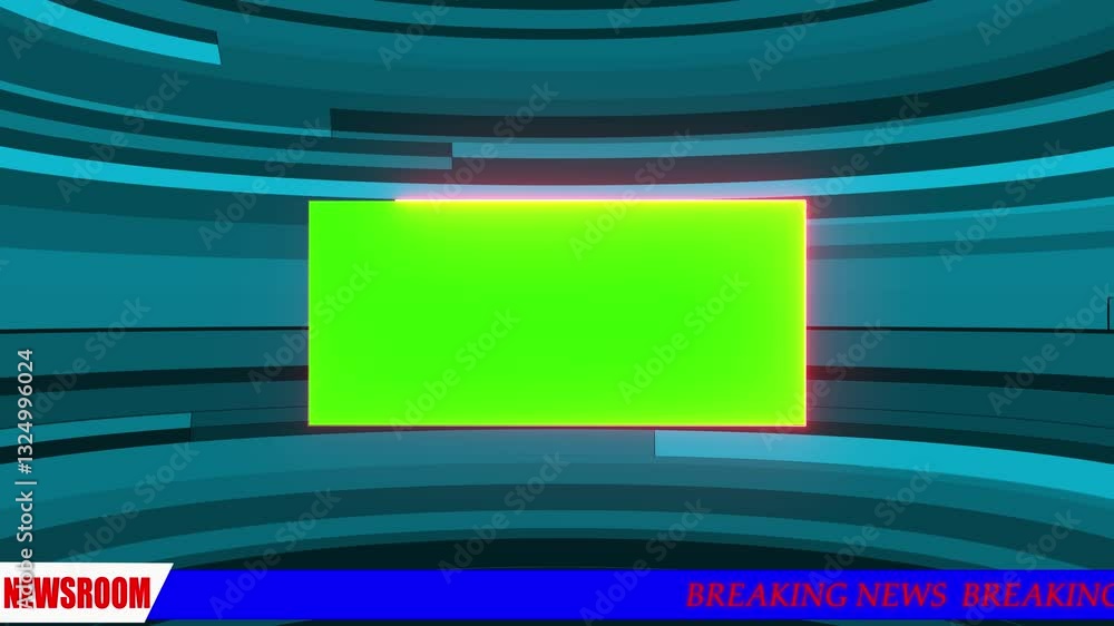 News studio. Newsroom Background for News Broadcasts. Blurred of studio ...