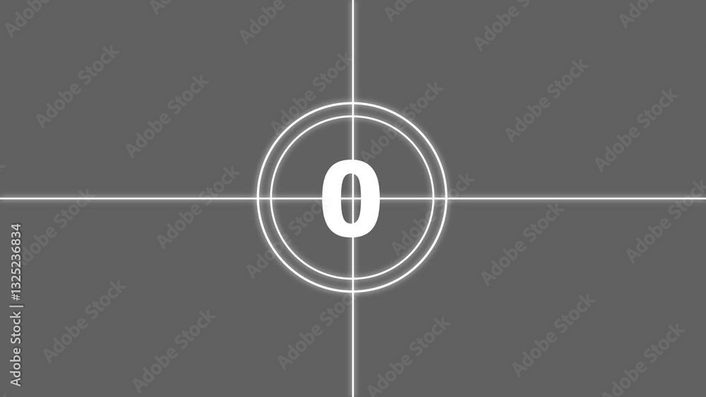 Countdown Clock Black and White, Monochrome Universal Countdown Film ...