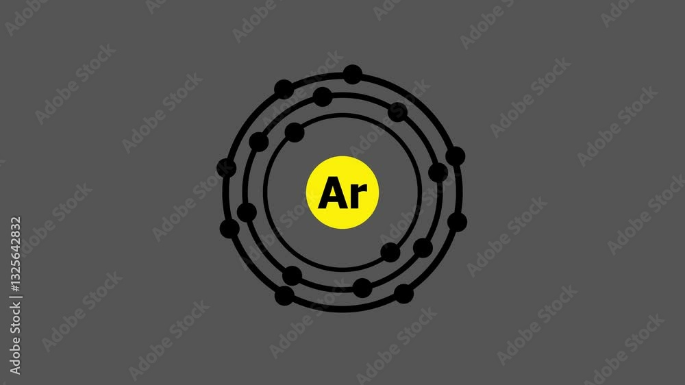 Atomic number arrangement of argon.Argon atomic structure has atomic ...