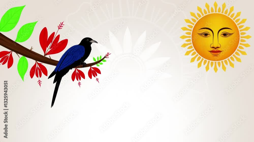 Traditional Sri Lankan Sinhala and Tamil New Year Greeting with Koha ...