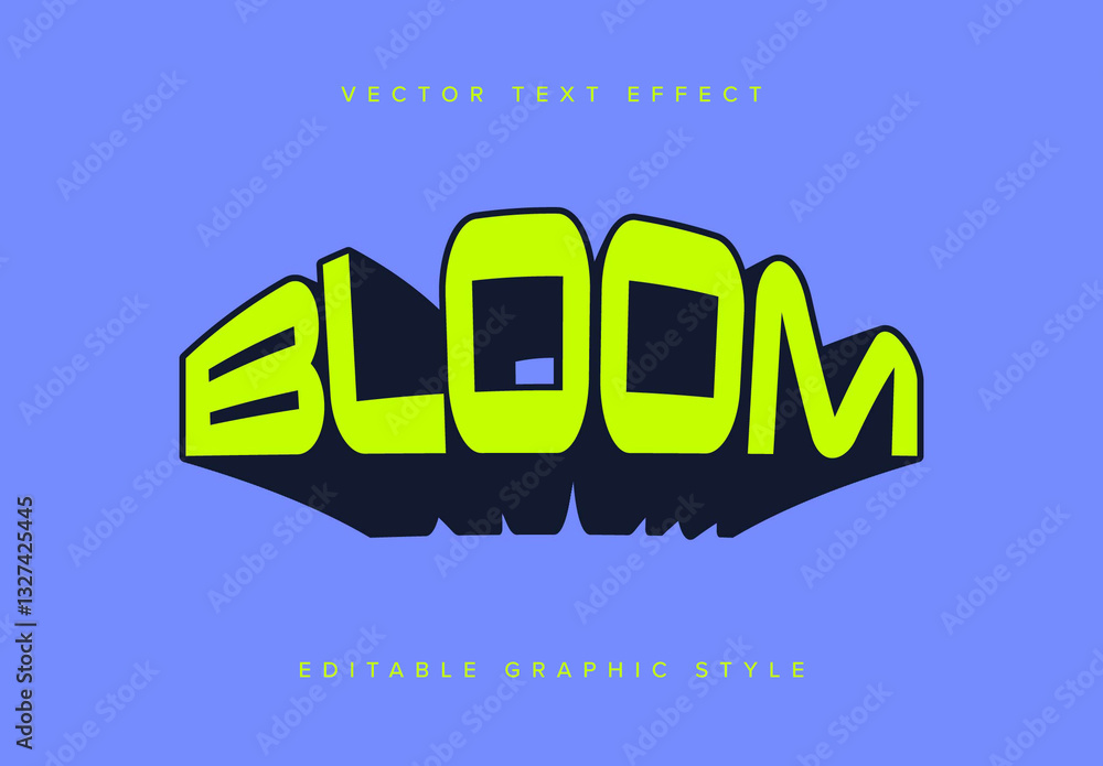 Warped Text Effect Mockup Stock Template | Adobe Stock