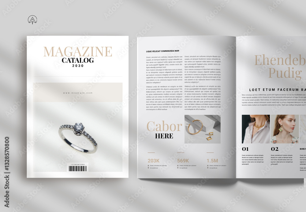 Catalog Magazine Template Stock Template | Adobe Stock
