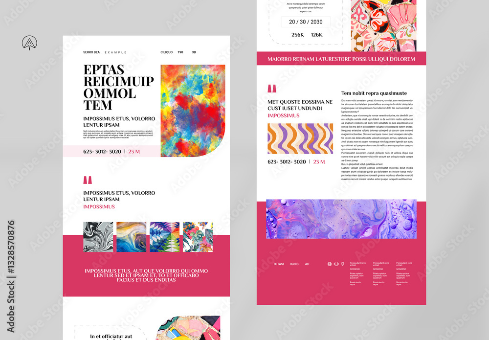 Color Full News Letter Template Stock Template | Adobe Stock
