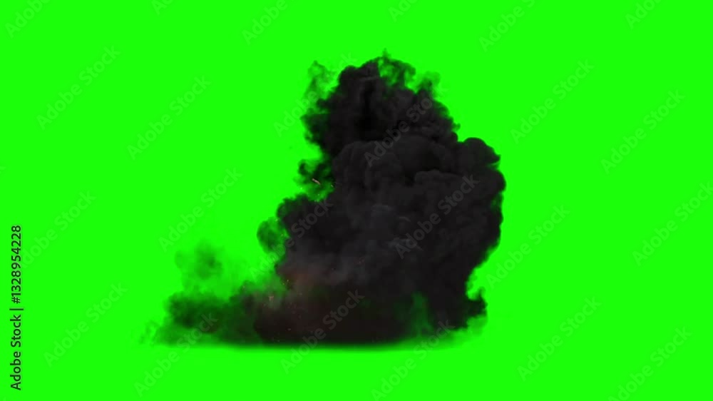Explosions in Green Screen for VFX. fire explosion green screen, atomic ...