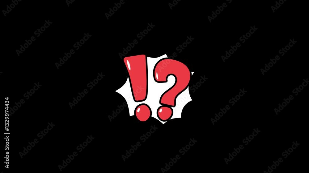 question mark animation. Cartoon comic questions marks flying animated ...