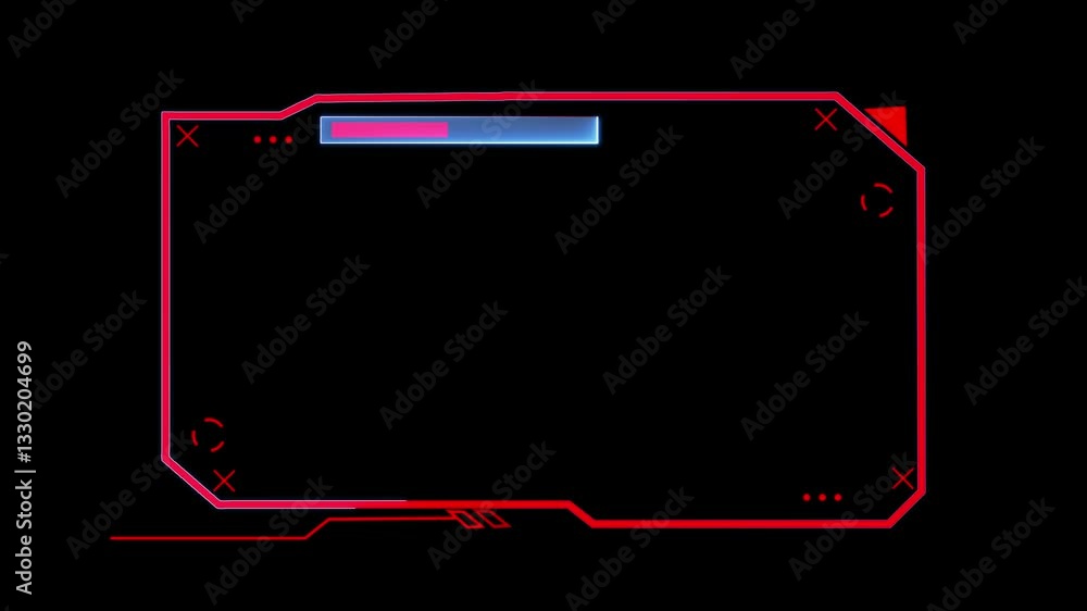 Vidéo Stock Technology HUD circle interfaces, Futuristic display ...