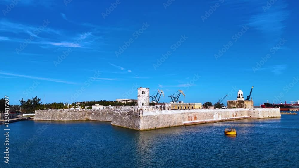 Veracruz, Veracruz, Mexico. February 24, 2025: Aerial view of San Juan ...