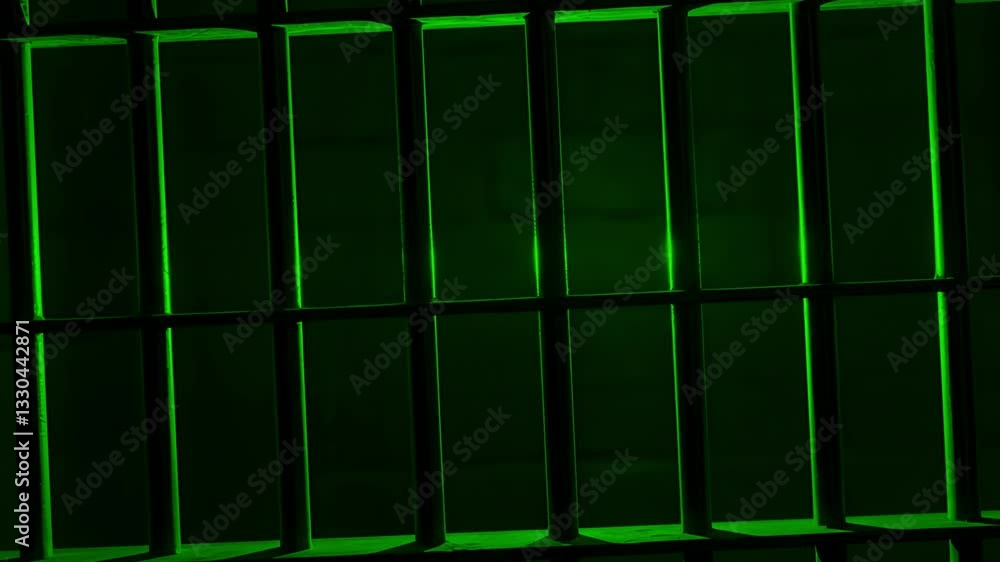 Prison Cell Bars Casting Shadows: Symbolizing Confinement and Loss of ...