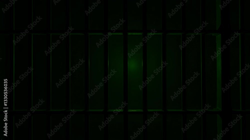 Prison Cell Bars Casting Shadows: Symbolizing Confinement and Loss of ...