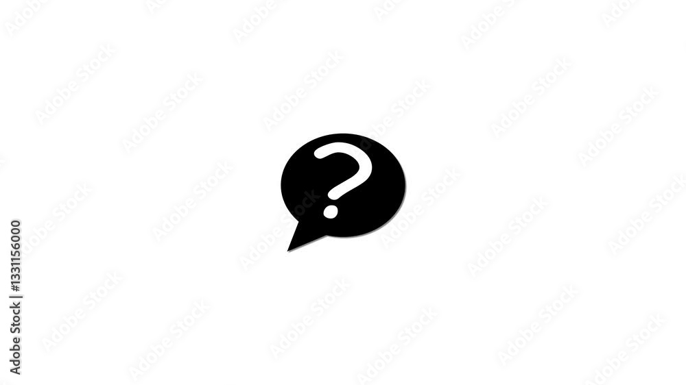 question mark icon sign symbol icon and asking icon animation.Moving ...