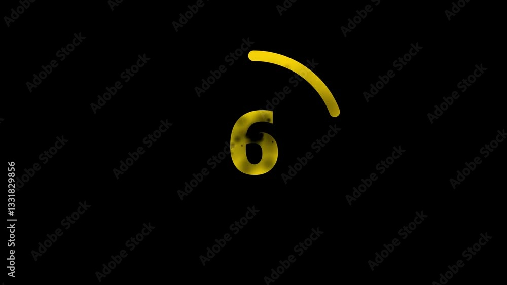 25 seconds countdown timer with bold and eye catching number on green ...