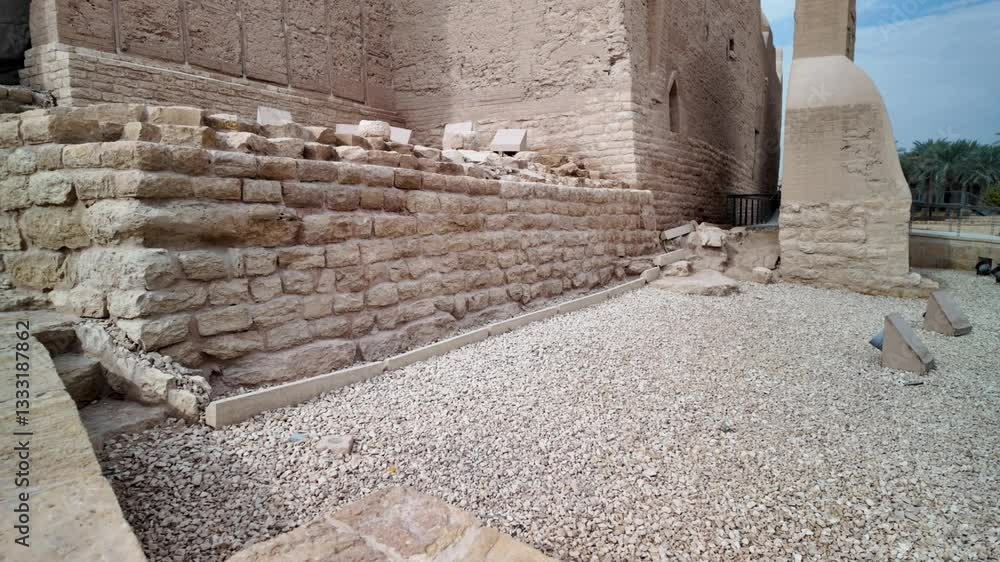 Saudi Arabian traditional Najdi architecture in Diriyah, Riyadh ...