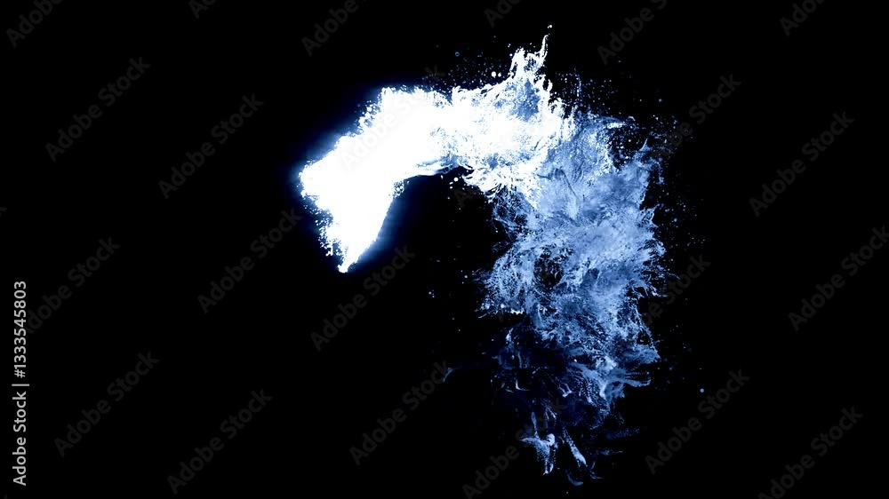 Burning Numbers | Fiery Number 8, 1, 4 | Blazing Flames Effect ...