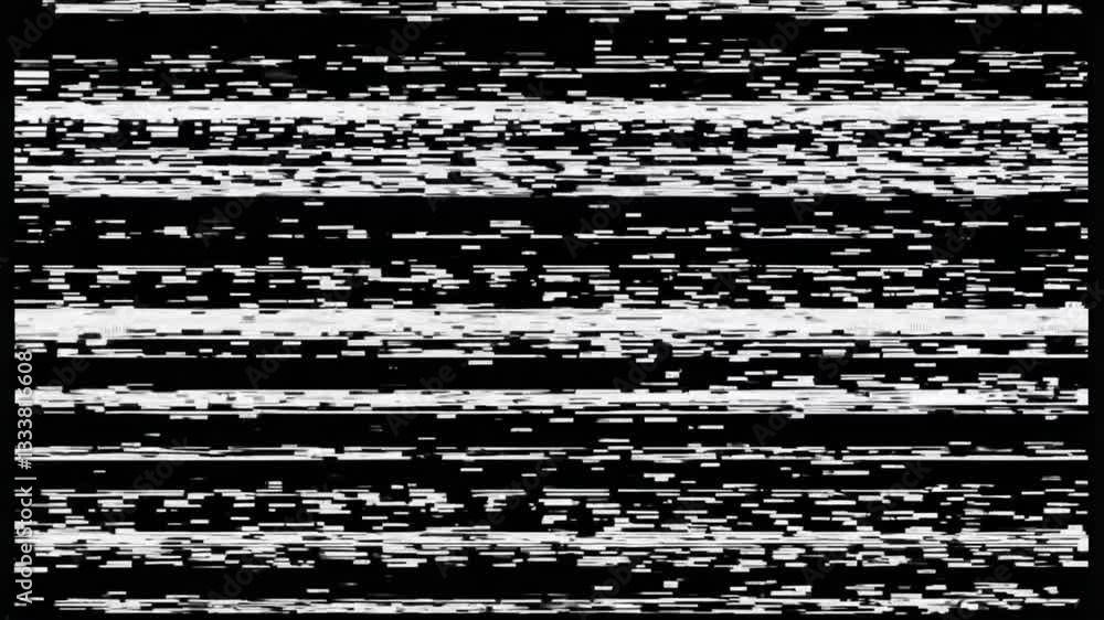 Video Stock Analog Static Noise texture overlay. Horizontal stripes ...