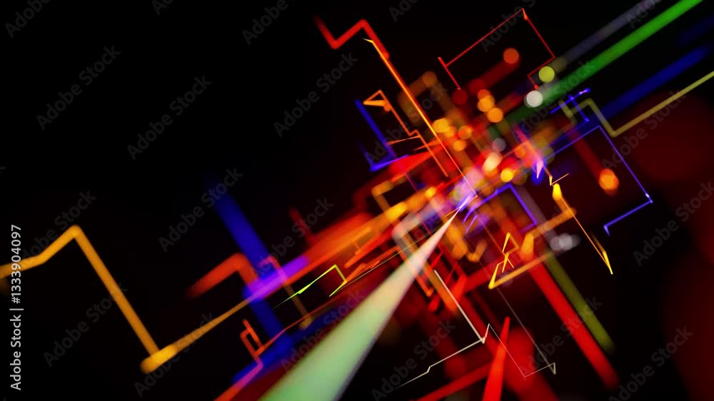 Abstract Neural Network: 4K Sci-Fi Motion Graphics - Mesmerizing 3D ...