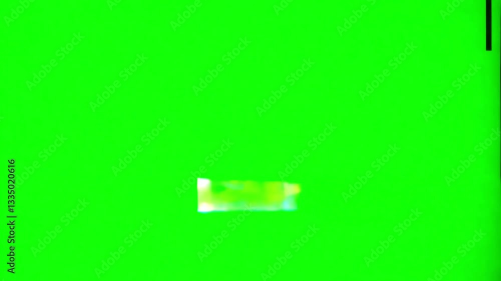 Video glitch damage on green screen background. VHS Static Noise ...
