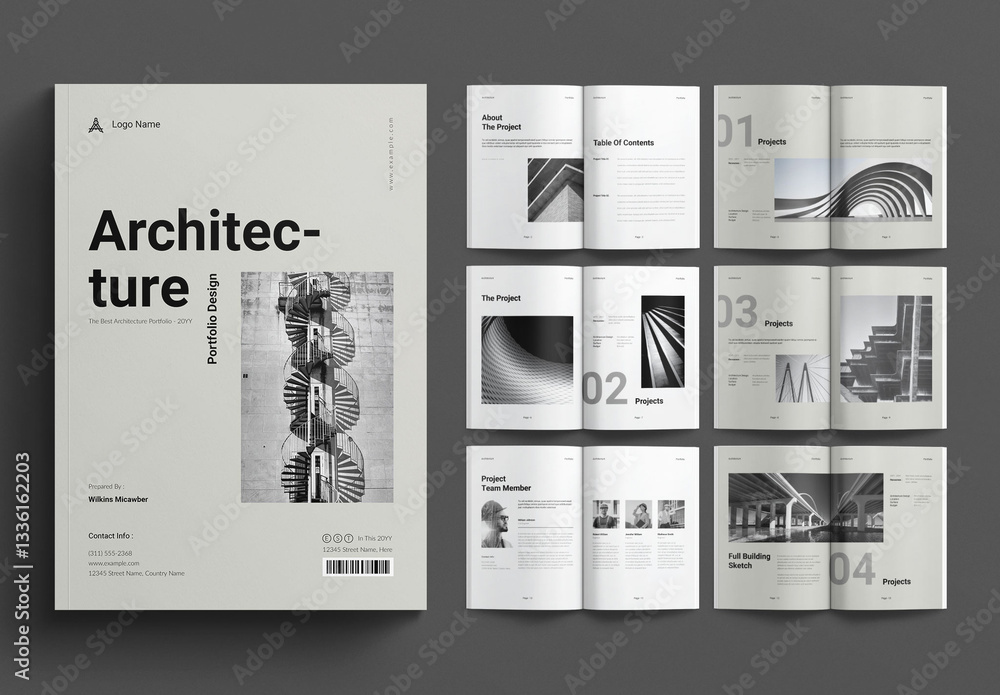 Architect Brochure Template Stock Template | Adobe Stock