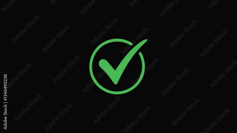 green check mark icon animations. Green check mark, tick, yes, or OK ...
