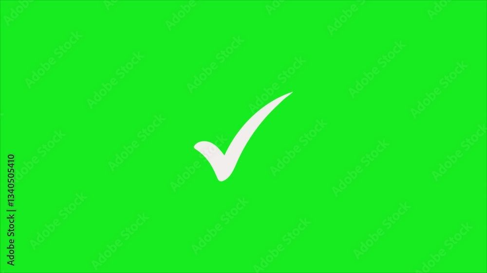 check mark against green Background. Green check tick mark animated ...
