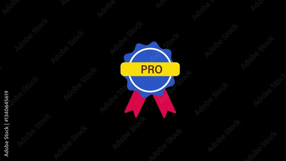 Pro badge Animation , Pro badge , Pro badge Animated Icon , reward ...