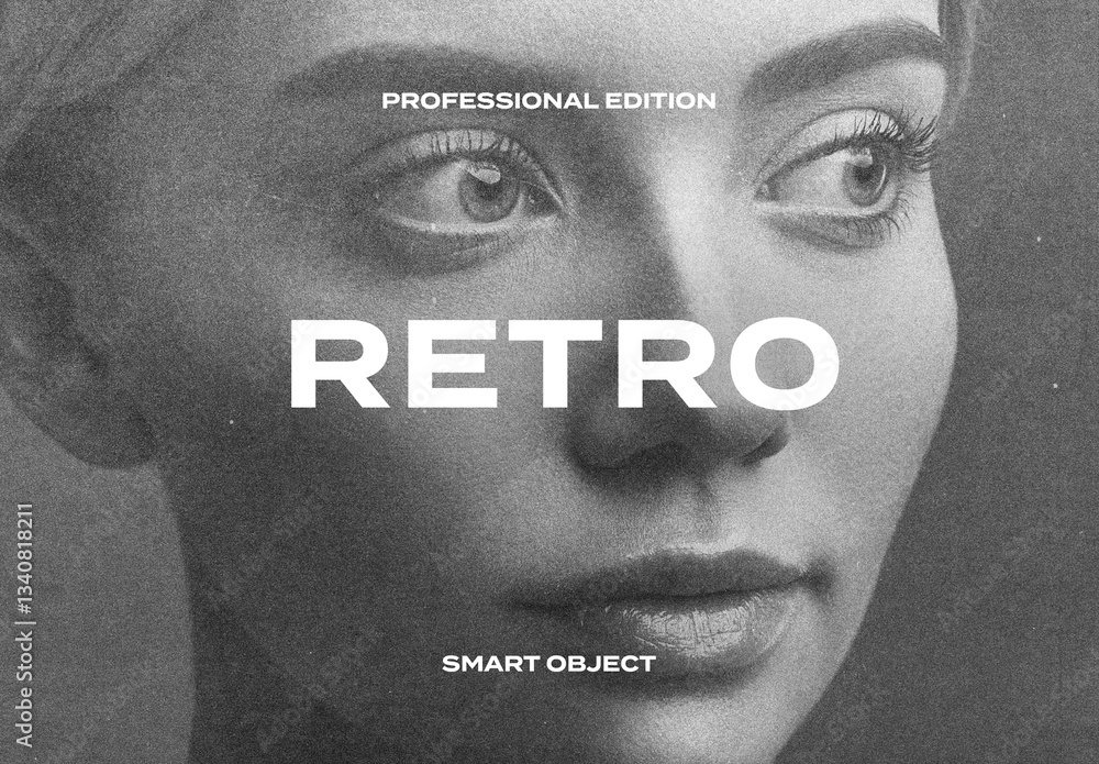 Retro Grunge Vintage Old Photo Effect Paper Texture Template Mockup ...