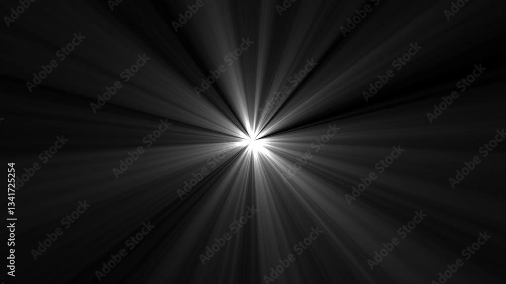 minimalistic background with rays of light, The light rays from above ...
