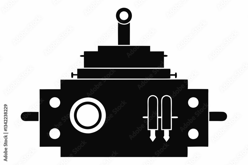 Poster potentiometer line art silhouette vector illustration – Wall Art ...