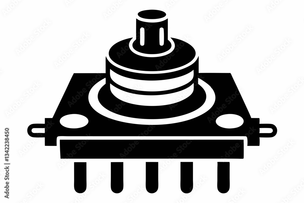 Poster potentiometer line art silhouette vector illustration – Wall Art ...