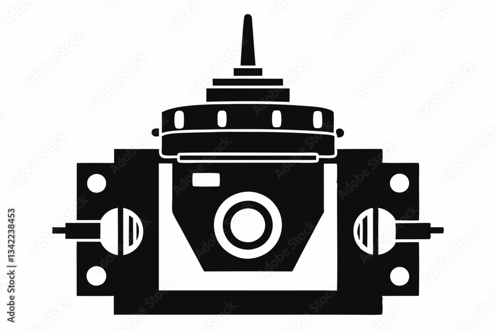 Poster potentiometer line art silhouette vector illustration – Wall Art ...