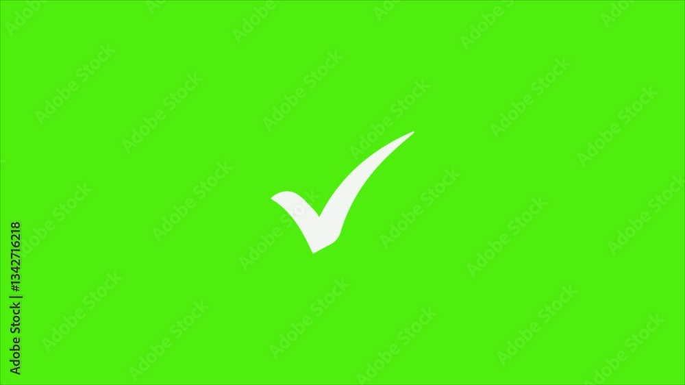 check mark against green Background. Green check tick mark animated ...