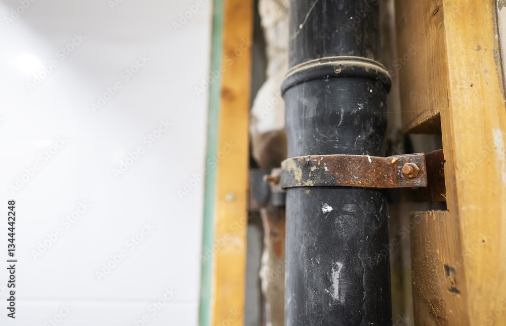 Poster Old sewer stack in an apartment building. – Wall Art | UkPosters