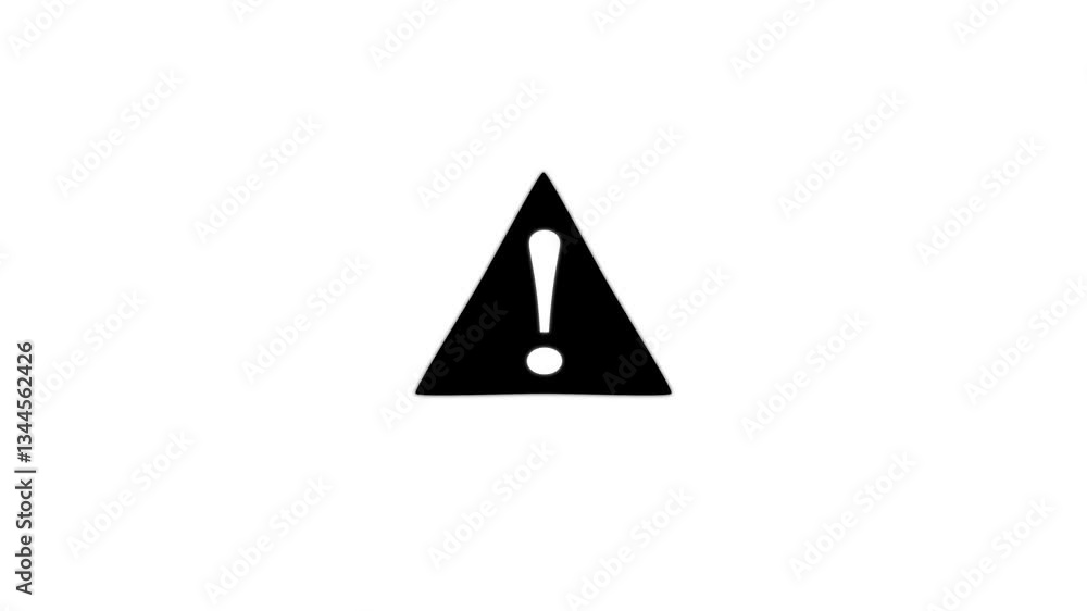 Triangle warning sign exclamation mark animated danger sign warning ...
