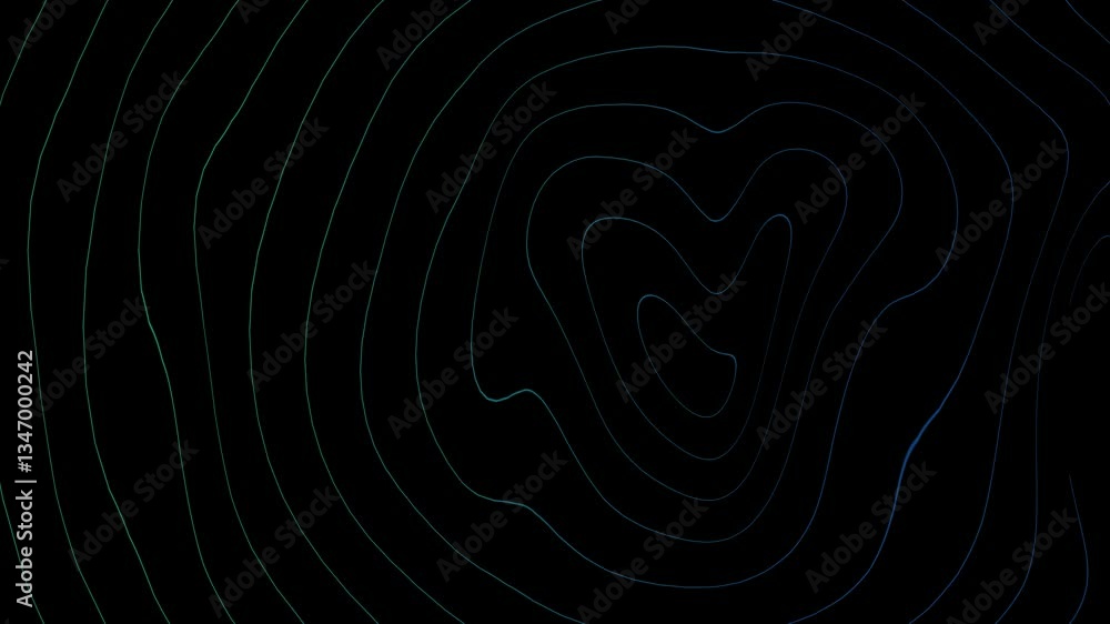 Animated Topographic Map Background in 4K, animated topographic map ...