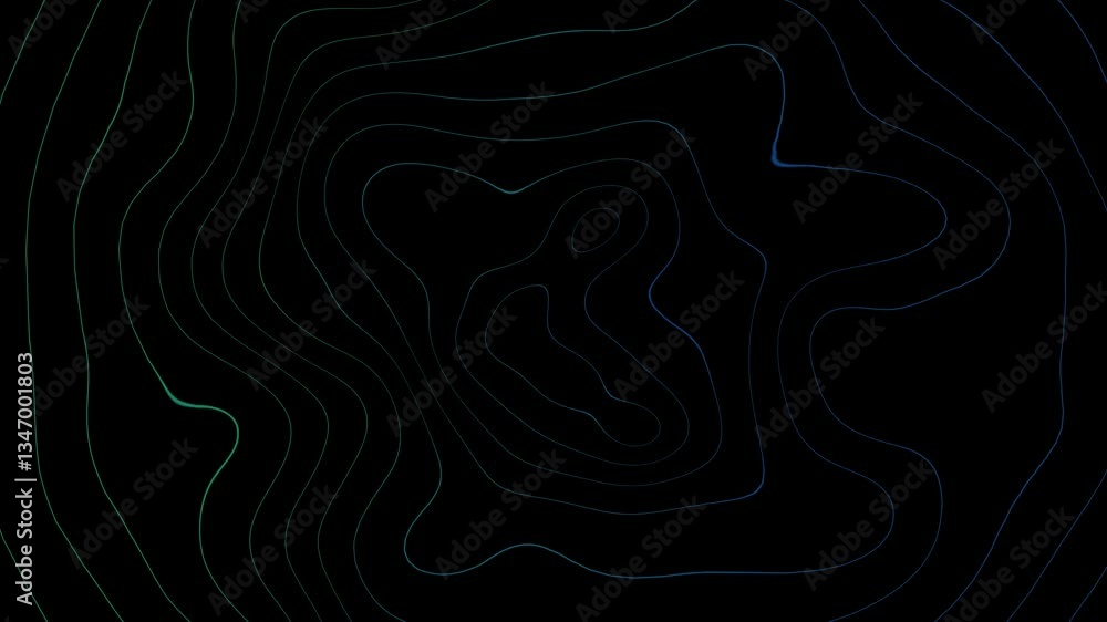 Dynamic Topographic Map Animation in 4K, animated topographic map ...